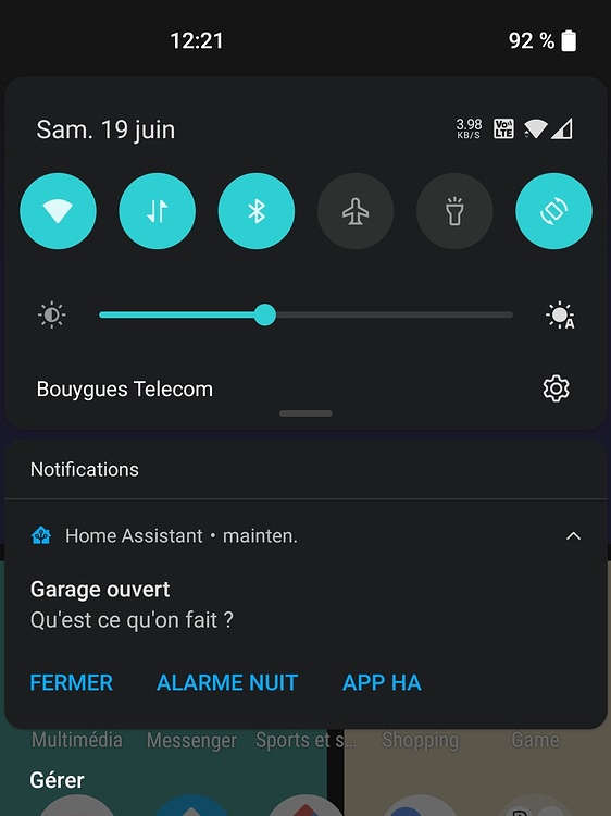 Notification Dynamique avec choix sur Android - Automatisation / Scène ... Notification Dynamique avec choix sur Android - Automatisation / Scène ...