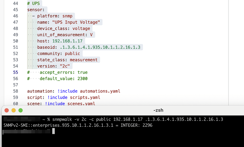 Impossible de lire le voltage entrant de mon UPS via SNMP - Entraide Home Assistant - Home ...
