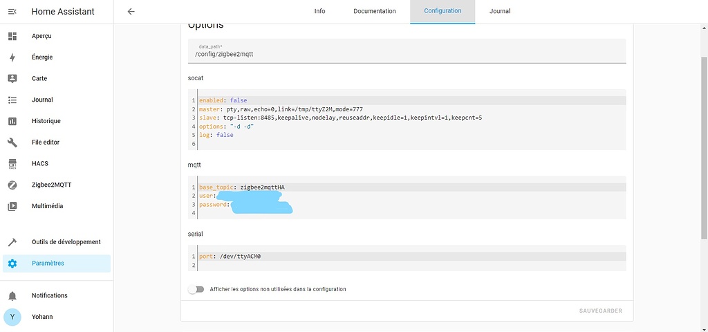 Problème Zigbee2mqtt avec Conbee2 - Entraide Home Assistant - Home ...