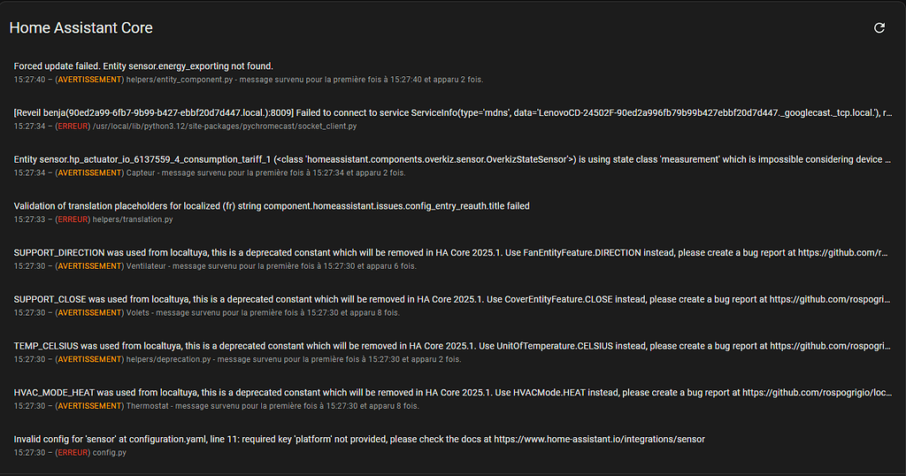 Sensor.yaml invalid - Entraide Home Assistant - Home Assistant ... Sensor.yaml invalid - Entraide Home Assistant - Home Assistant ...