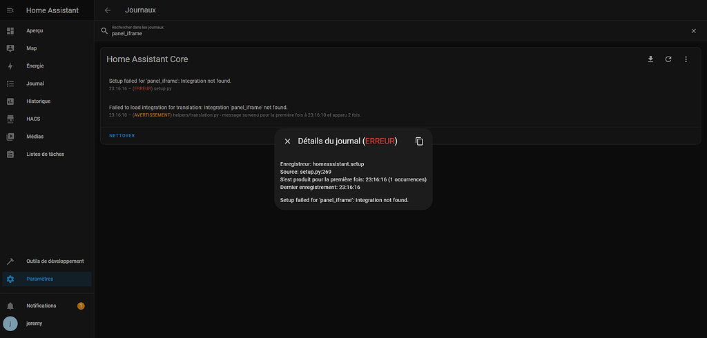 Panel_iframe - Entraide Home Assistant - Home Assistant Communauté Francophone
