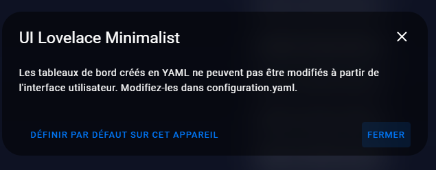Erreur de débutant avec UI Lovelace Minimalist - Entraide Home Assistant - Home Assistant ...