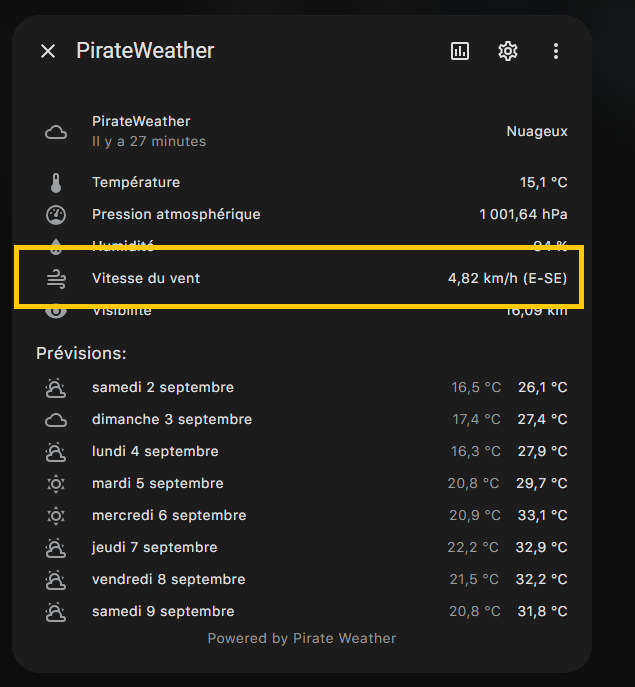 Prevision Meteo - Entraide Home Assistant - Home Assistant Communauté Francophone