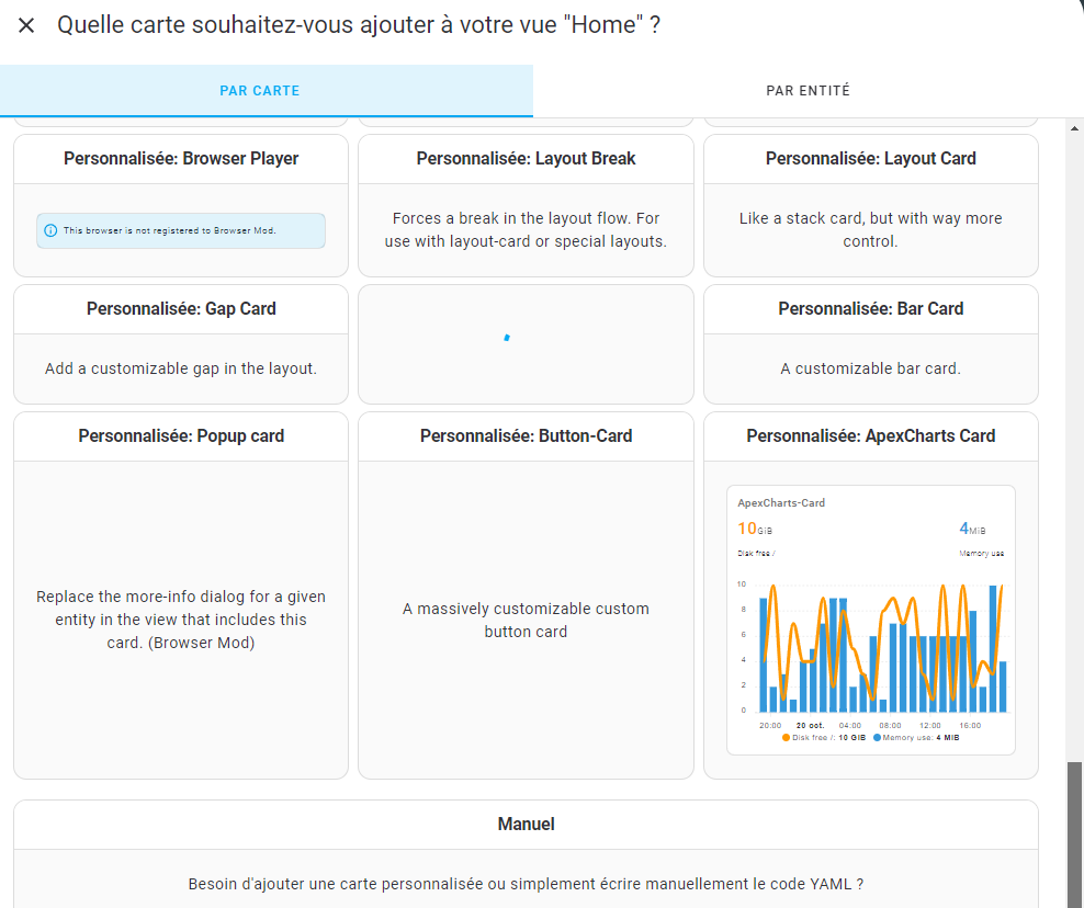 Stack-in-card qui n'apparait pas dans lovelace alors que le module a ...