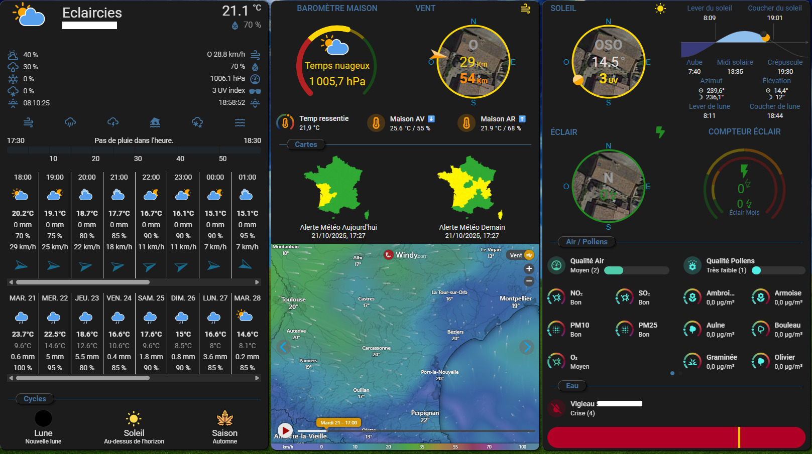Erreur de configuration sur Carte météo - Entraide Home Assistant ...