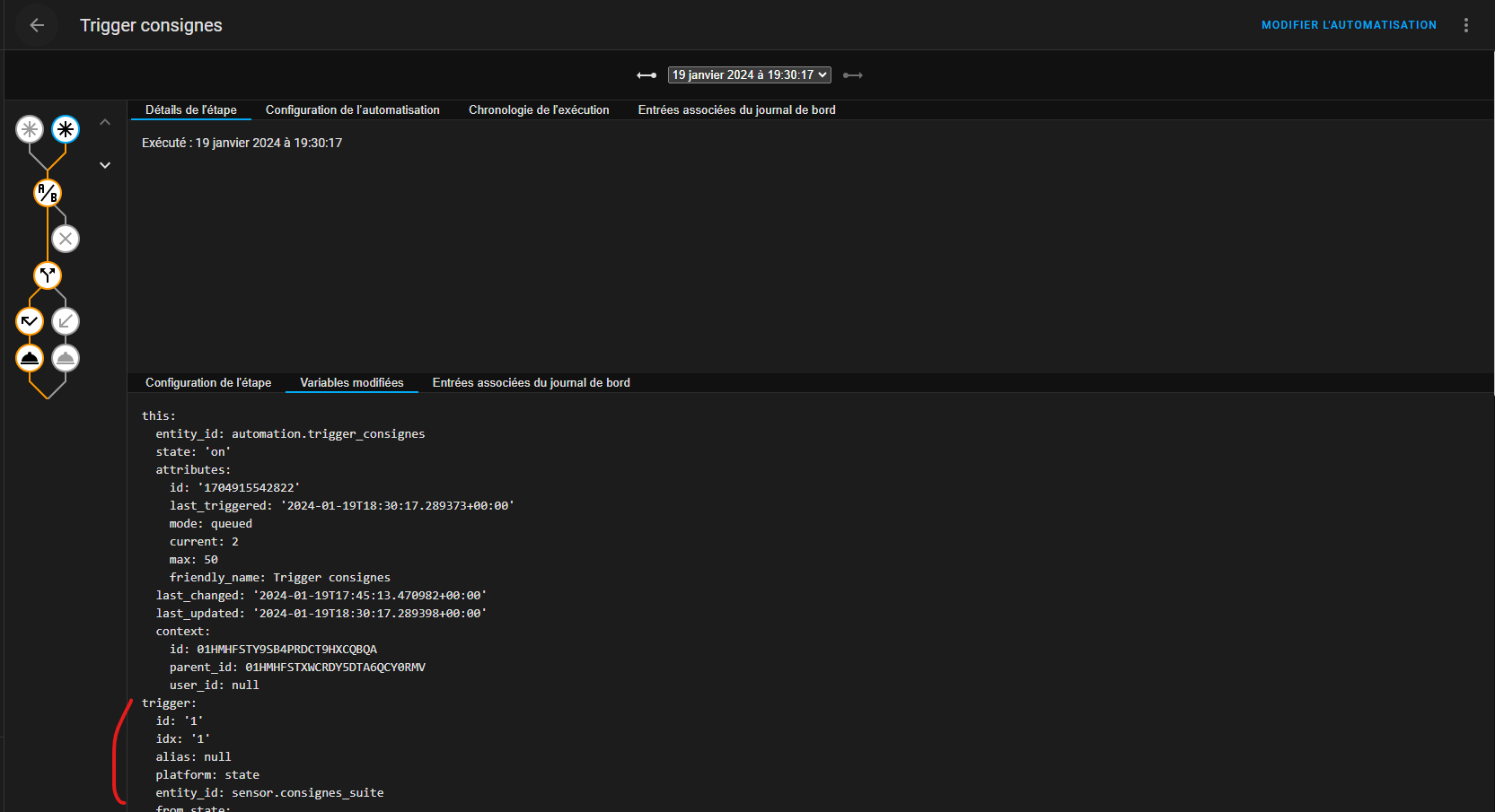 Dans une automatisation : récupérer via script Linux des items d'un ZHA ...
