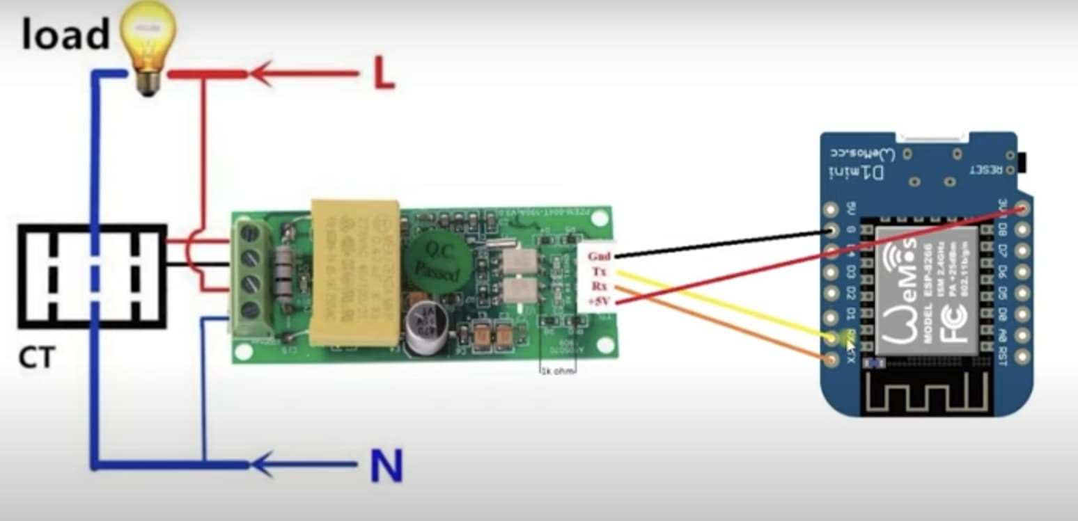 PZEM-004T V3 avec wemos esp8266 D1 mini - Entraide Home Assistant - Home Assistant Communauté ...